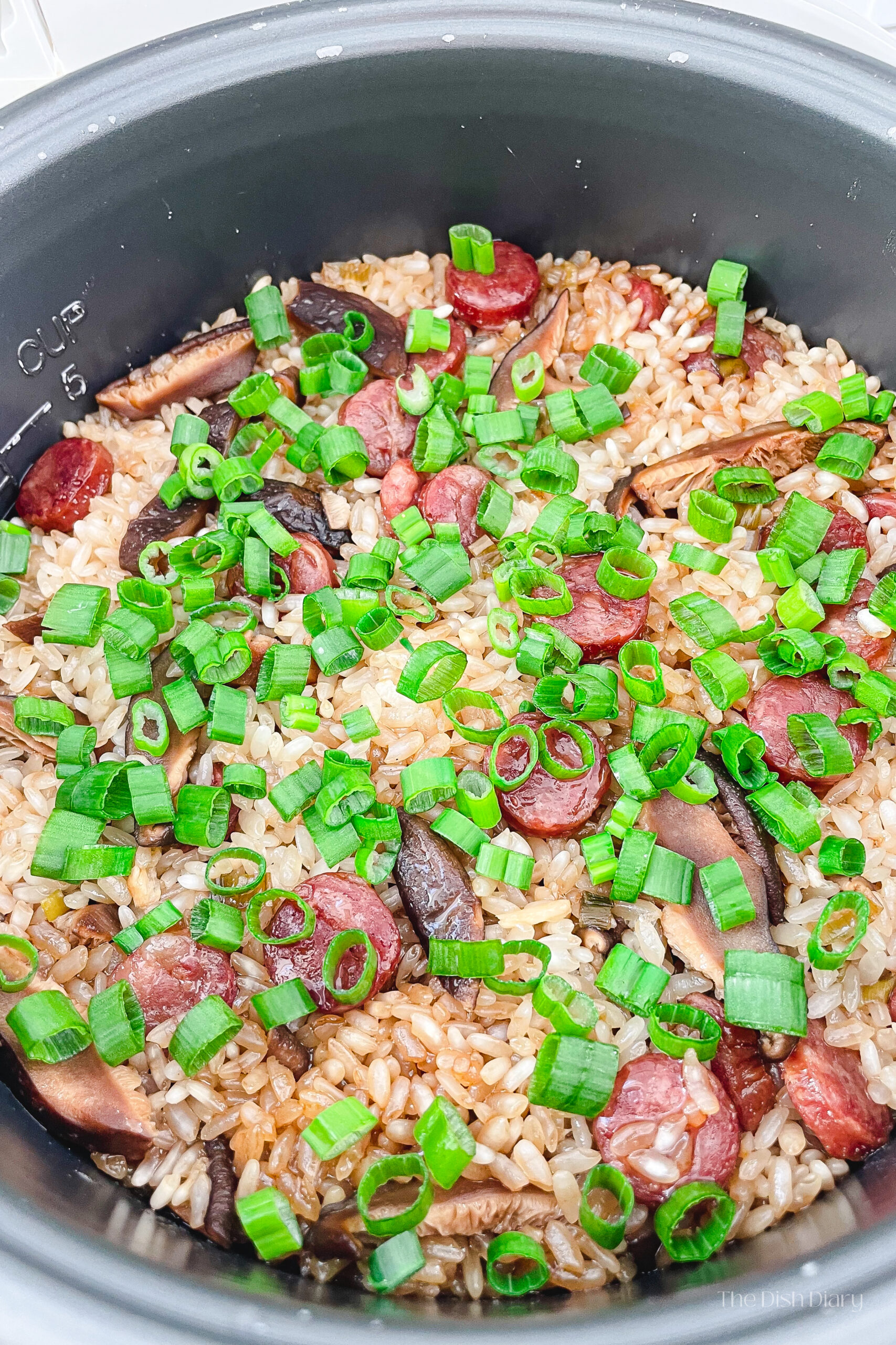 Chinese Savory Sticky Rice (No Mi Fan) - The Dish Diary