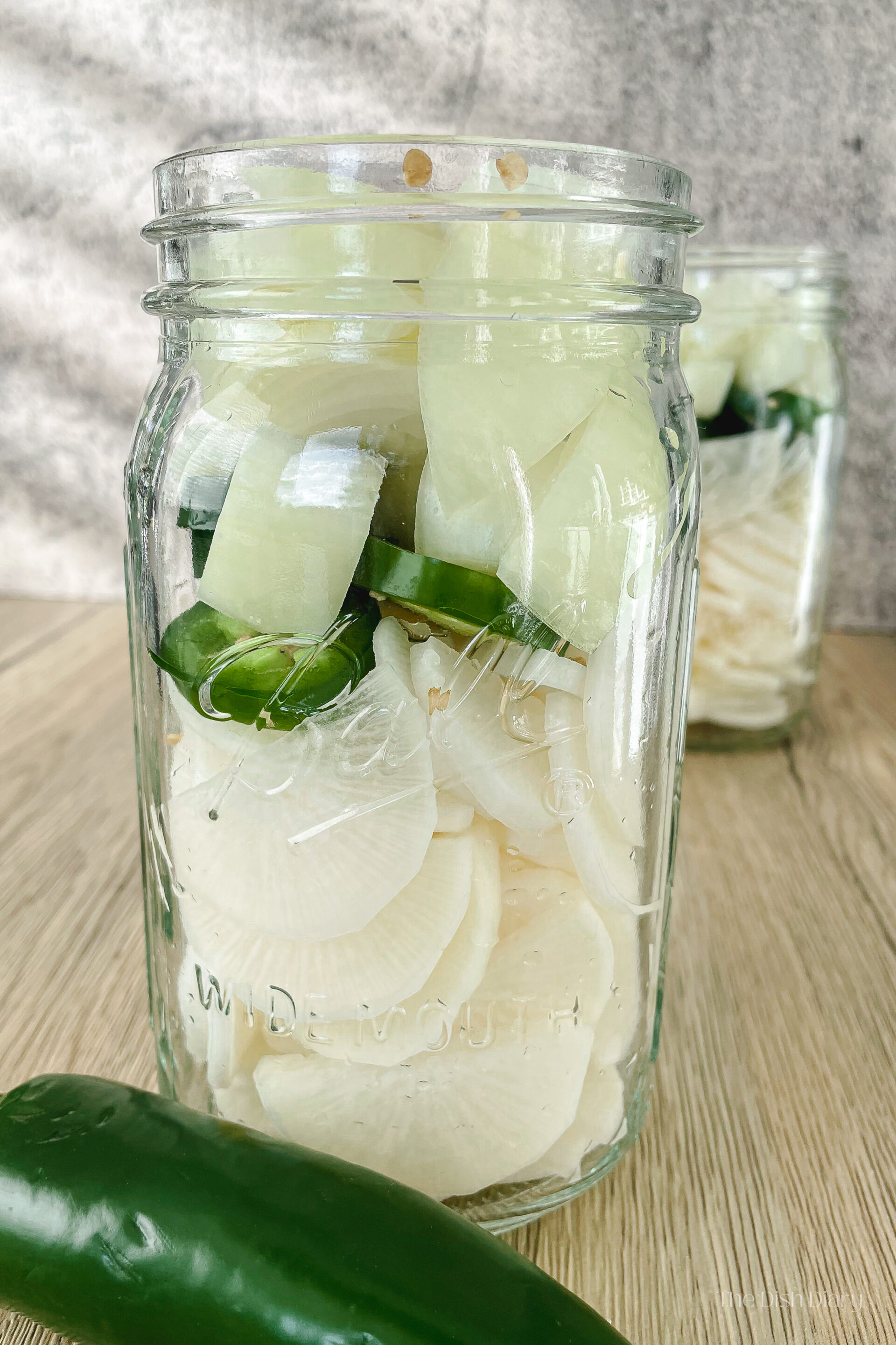 Daikon Jalapeno Pickles - The Dish Diary