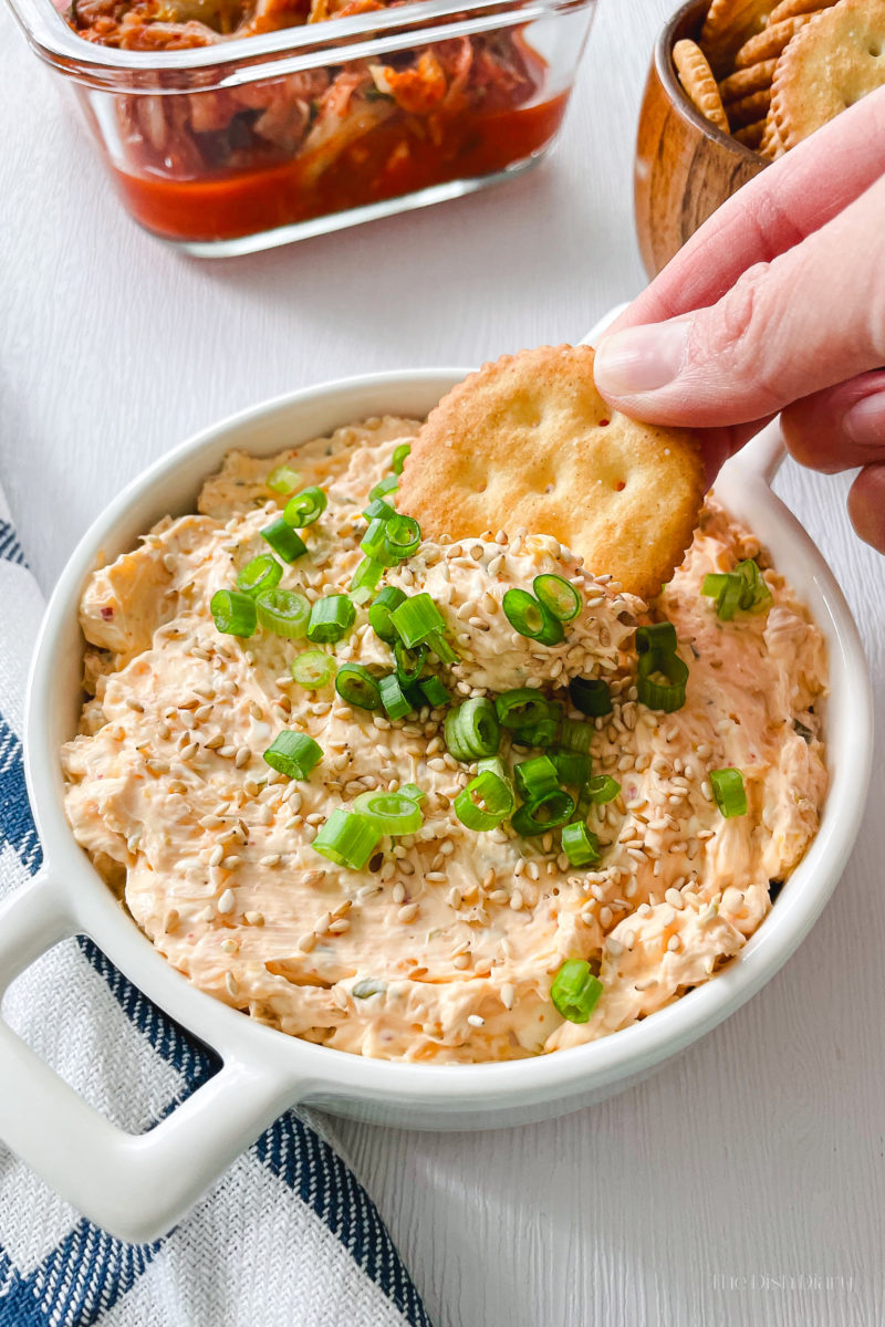 Kimchi Cream Cheese Dip - The Dish Diary