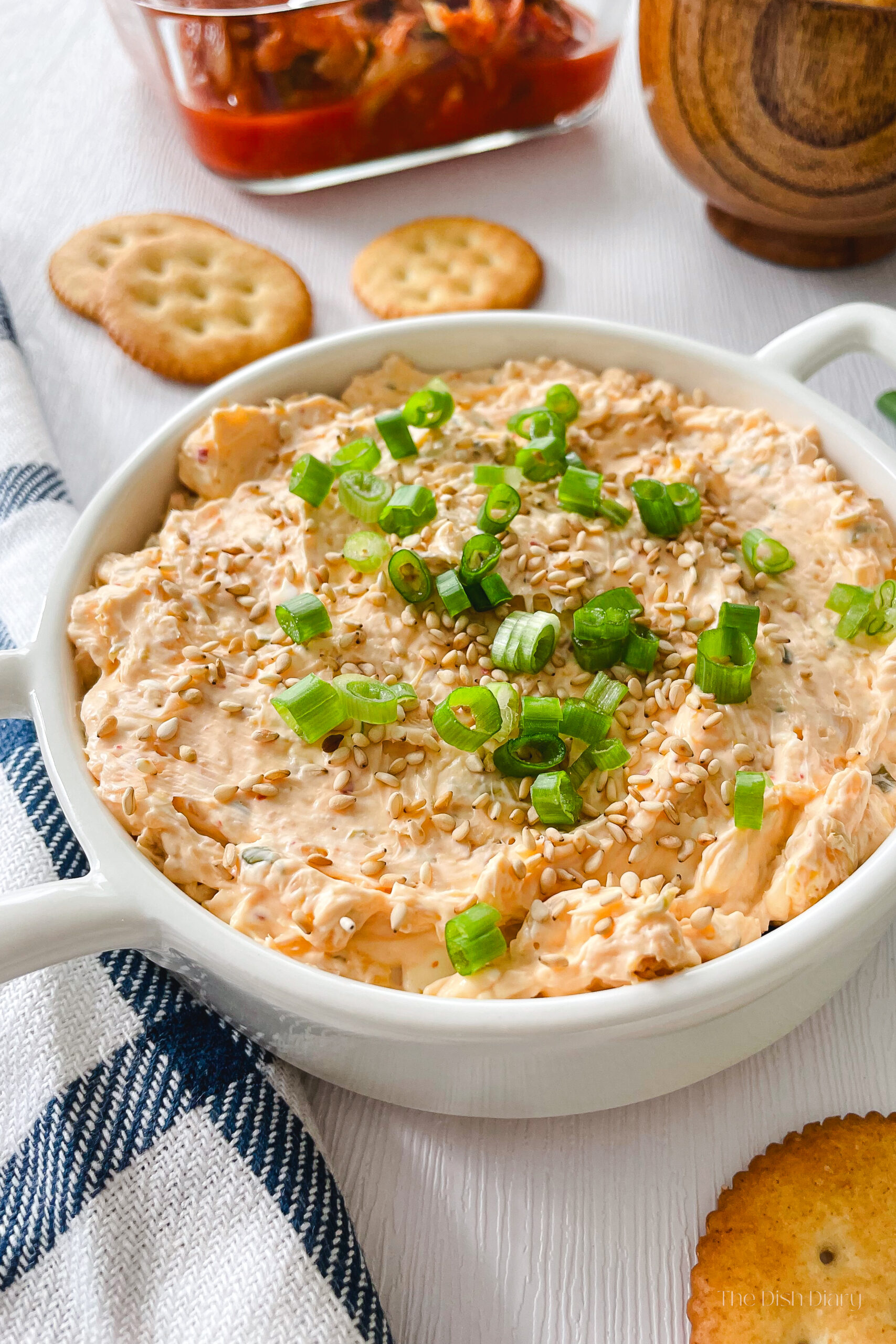 Kimchi Cream Cheese Dip - The Dish Diary