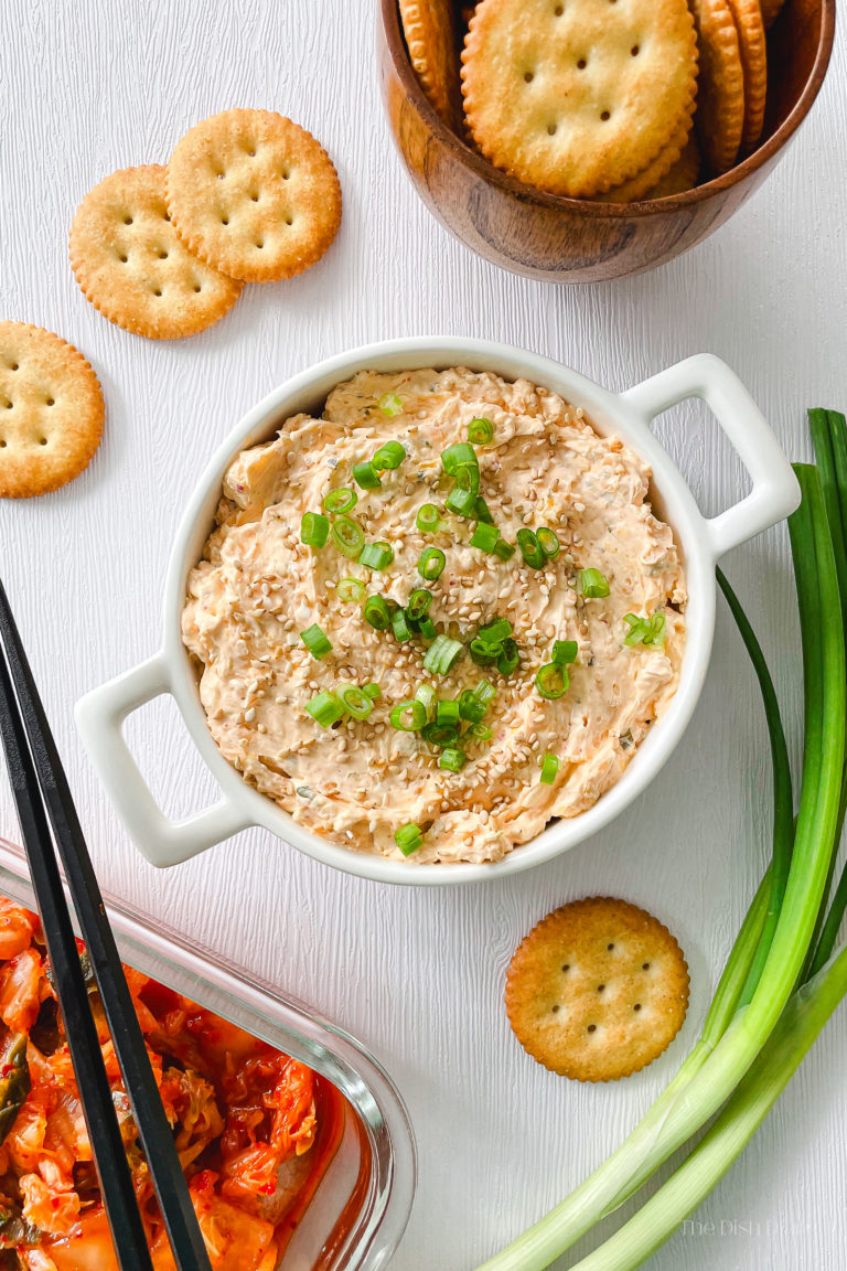 Kimchi Cream Cheese Dip - The Dish Diary